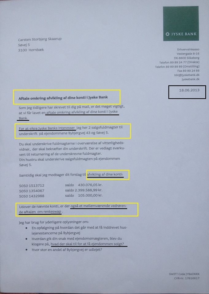 HVAD SYNTES JYSKE BANK OM SIG SELV. FUNDAMENT. JYSKE BANK DETTE BREV ... HVAD SYNTES JYSKE BANK OM SIG SELV. FUNDAMENT. JYSKE BANK DETTE BREV ...