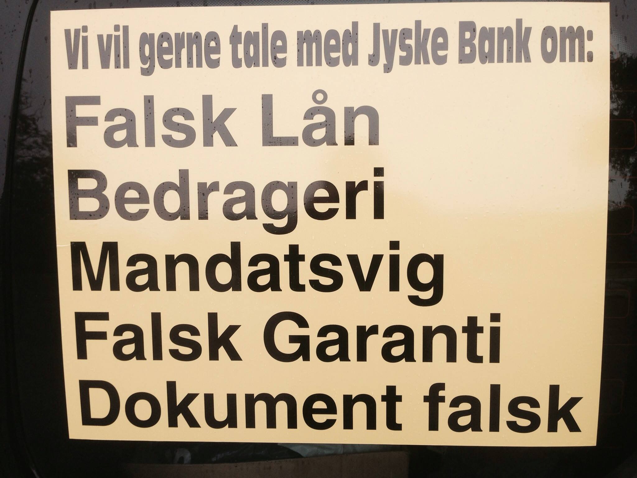 OPRÅB TIL DIALOG. Vi vil så gerne tale med jyske bank ER DET IKKE ... OPRÅB TIL DIALOG. Vi vil så gerne tale med jyske bank ER DET IKKE ...